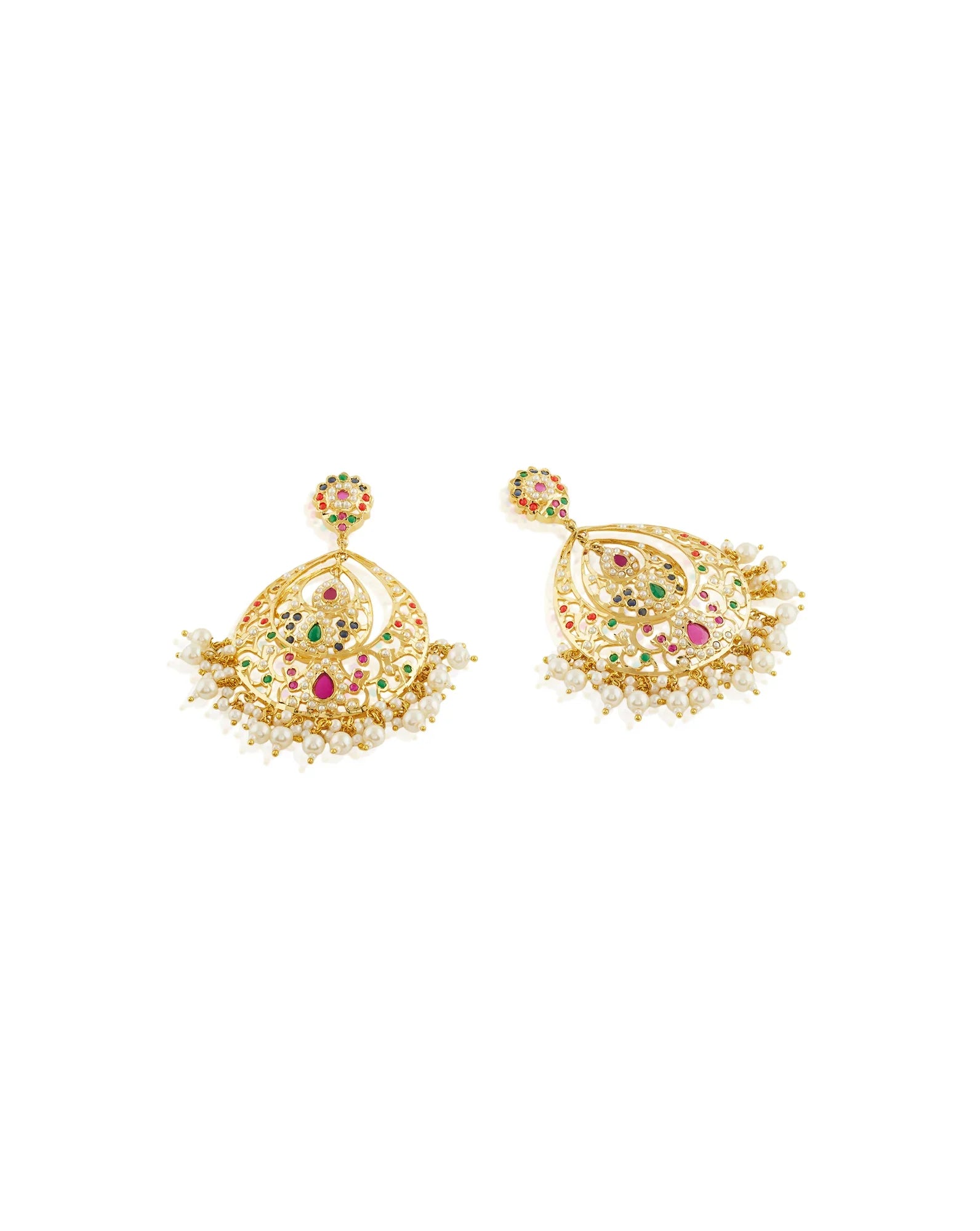 Rheya Jadau Chaandbaali Earrings – indinoor