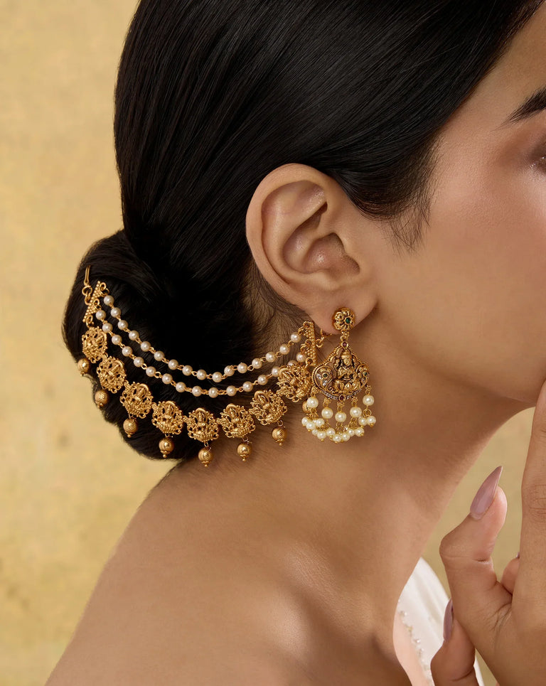 Devkee Temple Ear Chain – indinoor