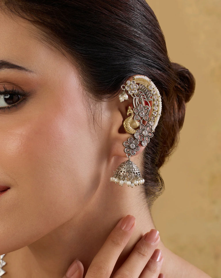 Hansa Oxidised Ear Cuffs – indinoor