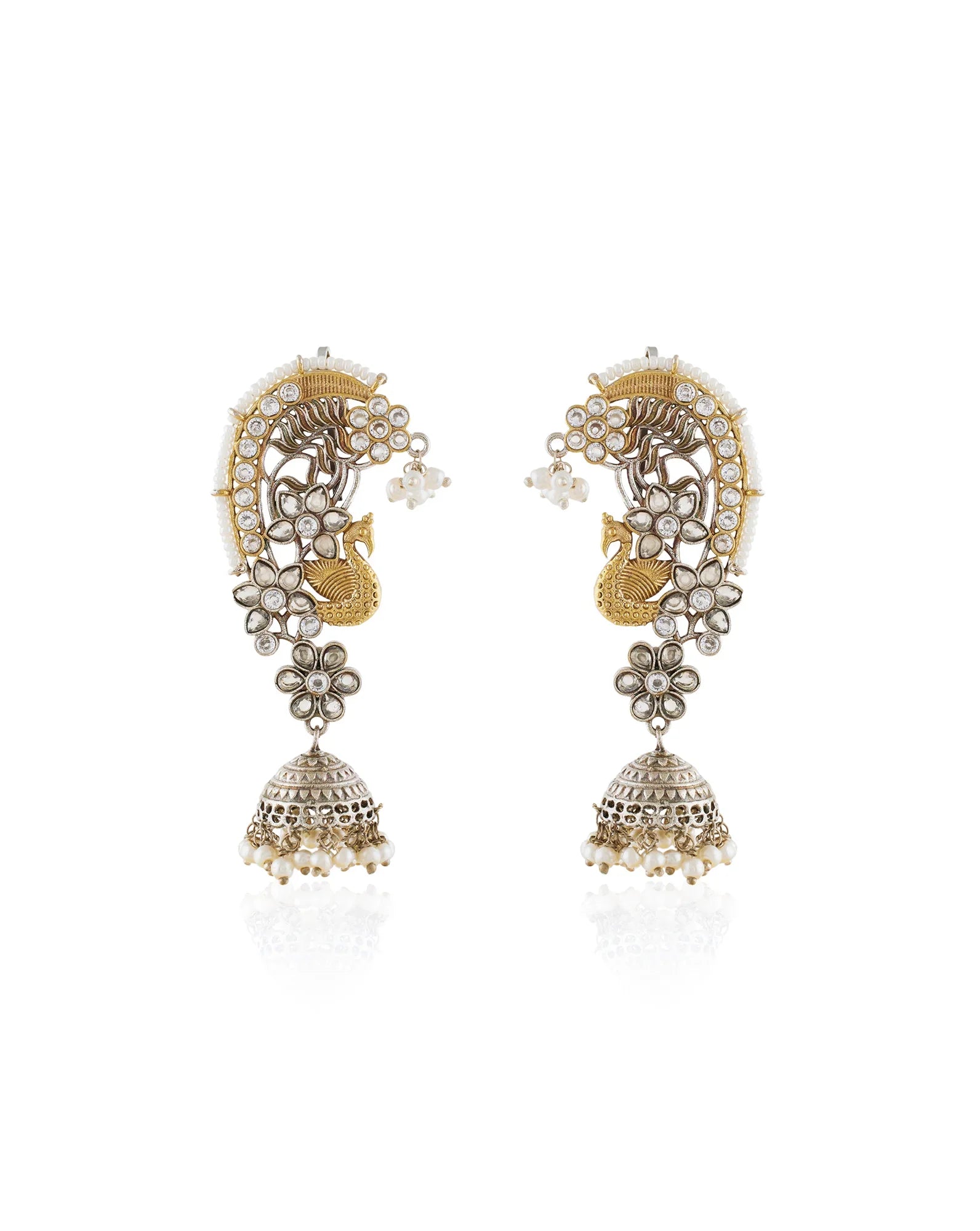 Hansa Oxidised Ear Cuffs – indinoor
