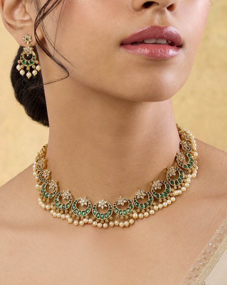 Veena Temple Necklace Set – indinoor